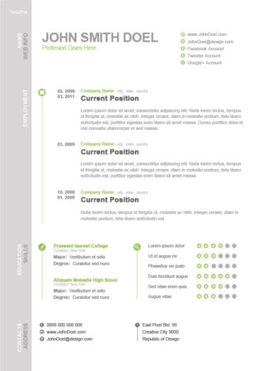 CV elegante | Modelo Curriculum