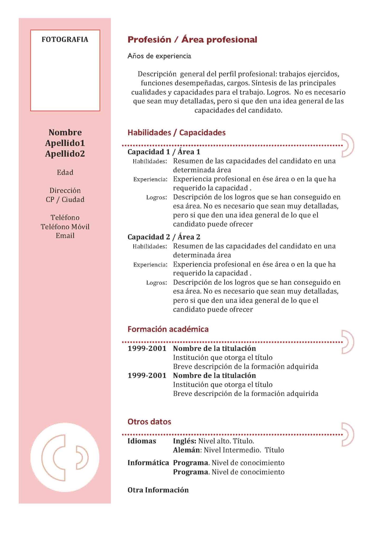 CV funcional: modelos y plantillas