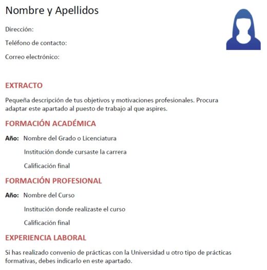 El Currículum Joven | Hacer el primer CV